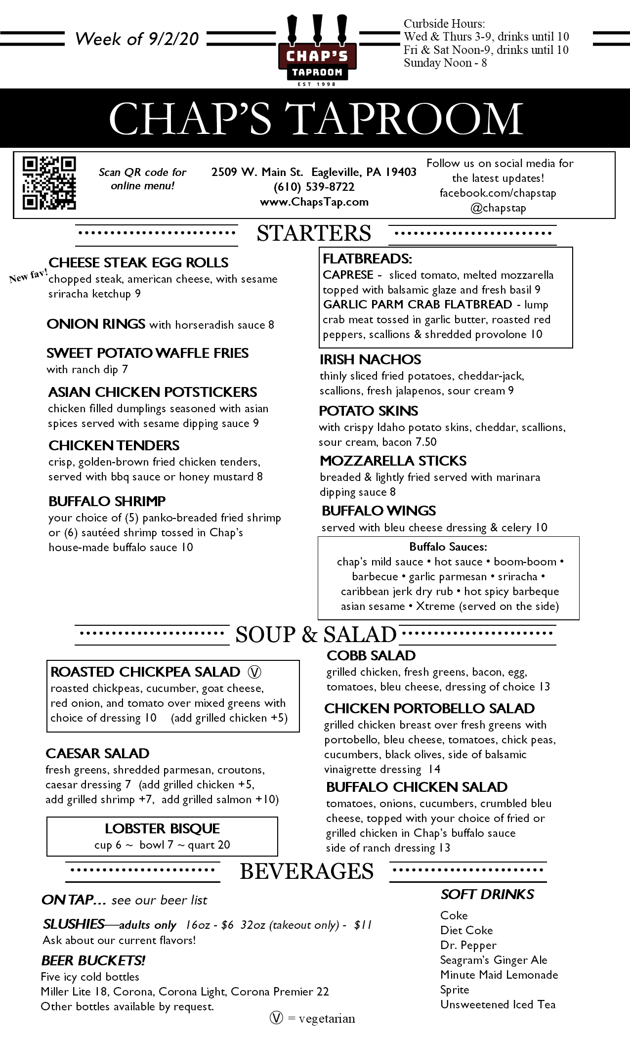 Current Selections | Chaps Taproom