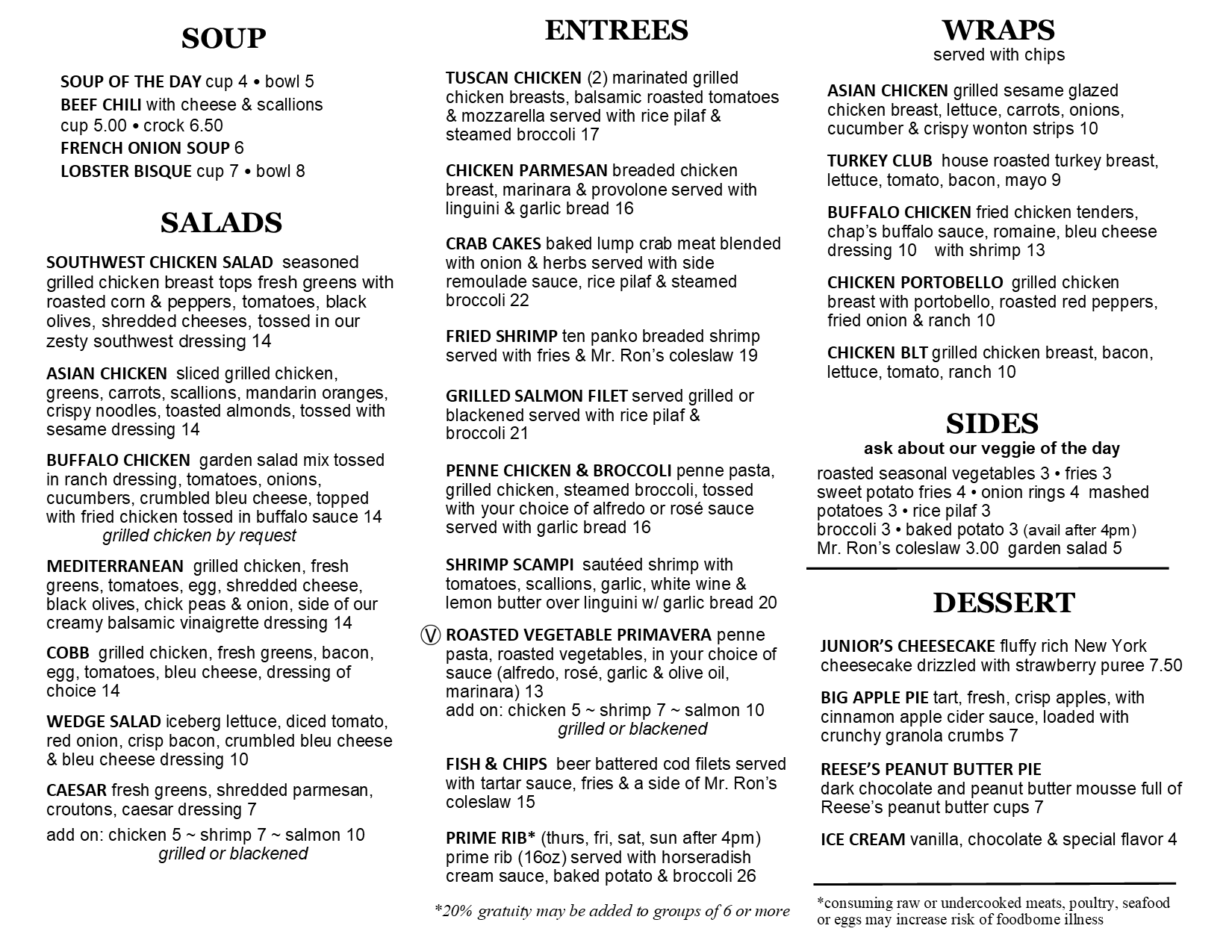 Current Selections | Chaps Taproom